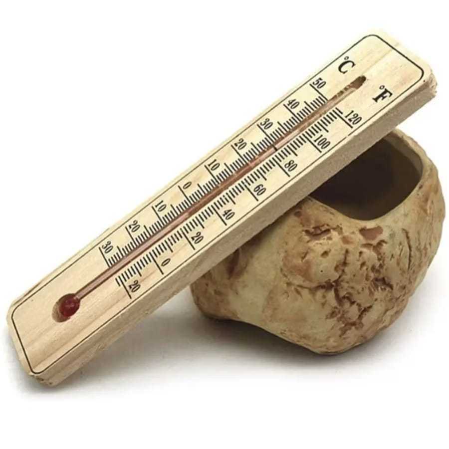 Jual THERMOMETER RUANGAN DINDING WOODEN KAYU TERMOMETER | Shopee Indonesia