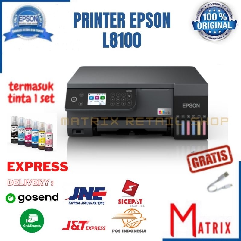 Jual Printer Epson L8100 Multifungsi inkTank EcoTank print ID card ...
