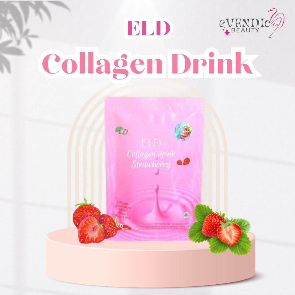 Jual 20gr Travel Size ELD Collagen Drink Minuman Pemutih dan Pelangsing Rasa Strawberry [ELS ...