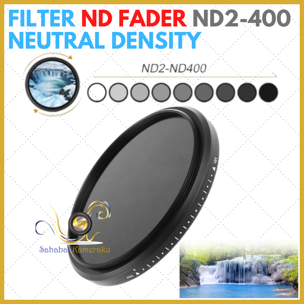 Jual ND Filter 49mm 52mm 67mm Slim ND Fader Variable ND2 to ND400 Variable Neutral Density ...