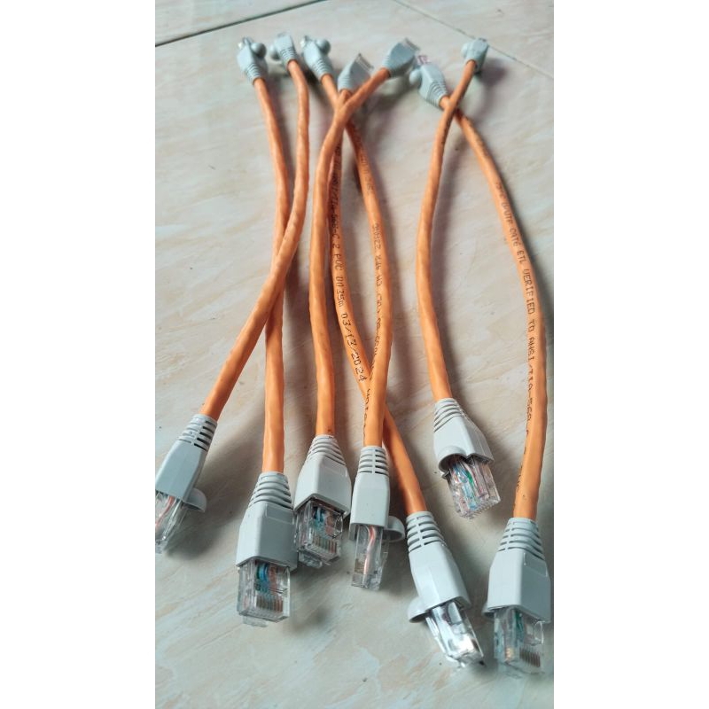 Jual Kabel LAN server Hikvision cat 6 ory Gigabyte 40cm | Shopee Indonesia