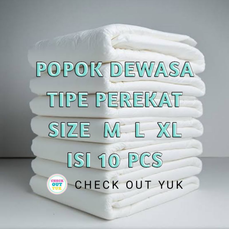 Jual Popok Dewasa Perekat size L isi 10 Pcs | Shopee Indonesia
