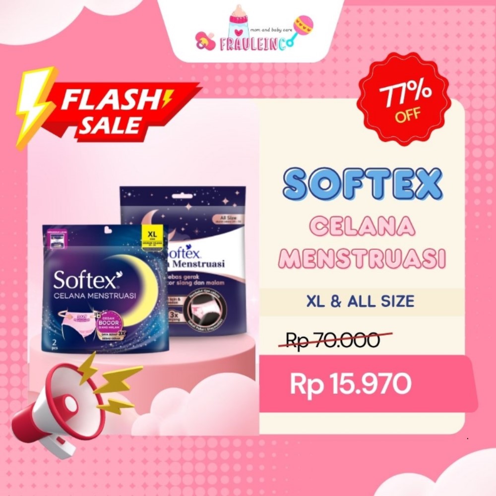 Jual *FRAULEINCO* Softex Celana Menstruasi All Size Extra Size Daun ...