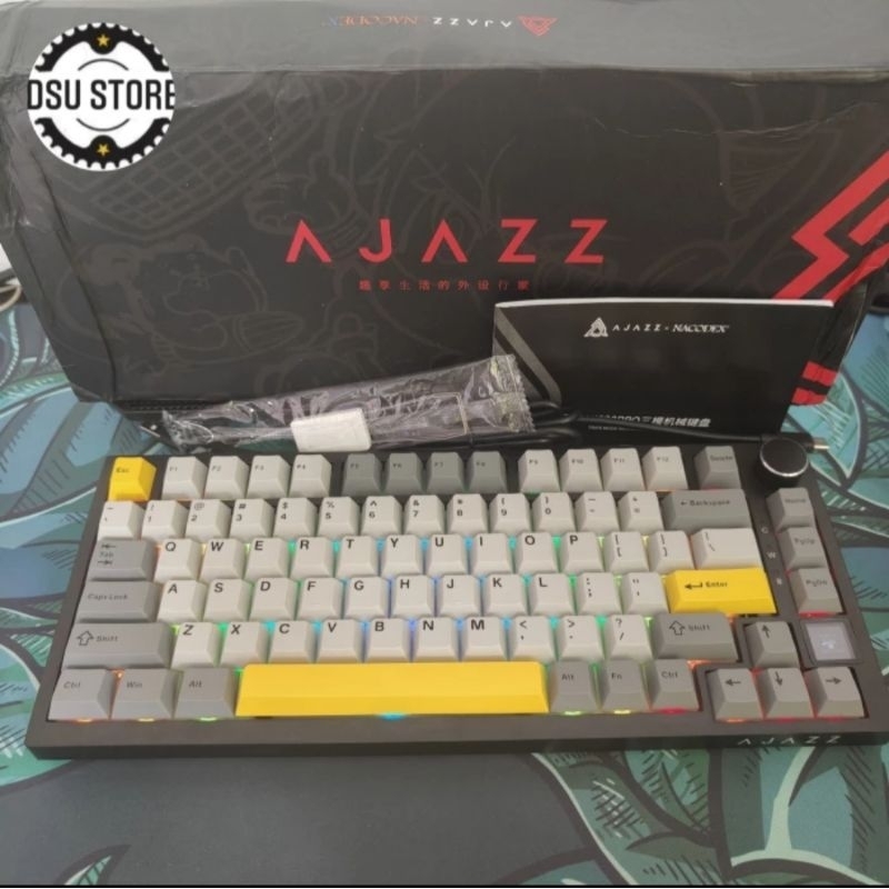 Jual MECHANICAL KEYBOARD - AJAZZ AK820 GTS PRO - 75% OLED GASKET RGB - BLACK, FLYING FISH ...