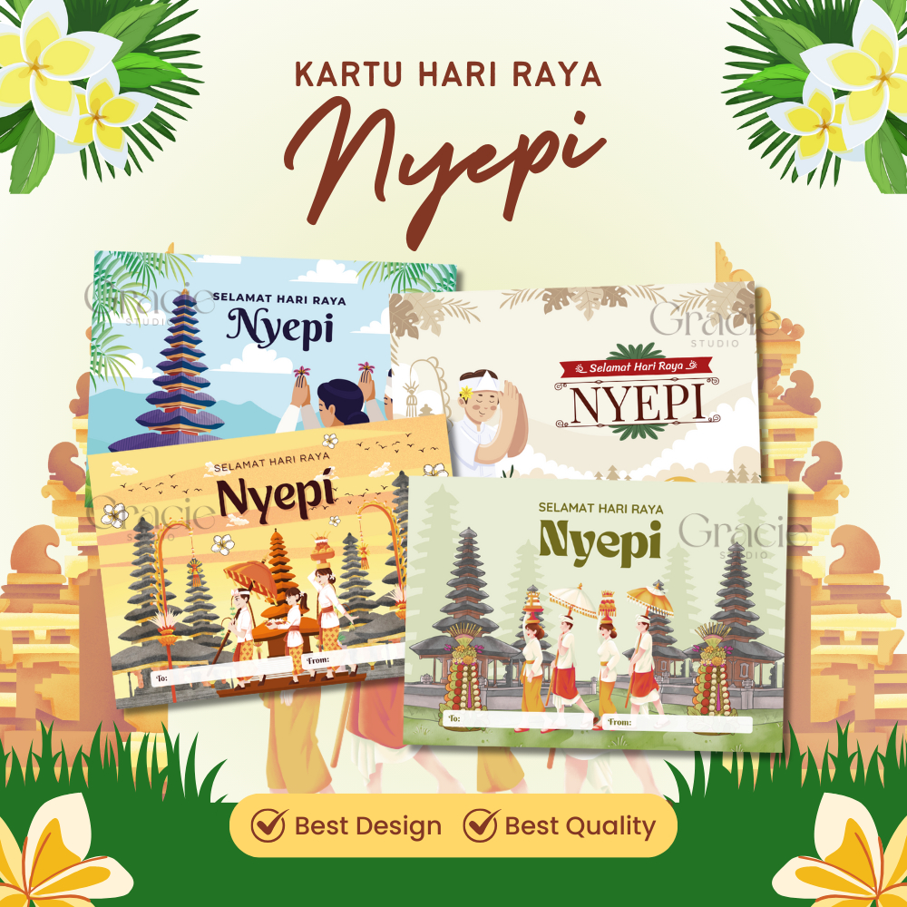 Jual kartu ucapan nyepi hari raya nyepi greeting card | Shopee Indonesia