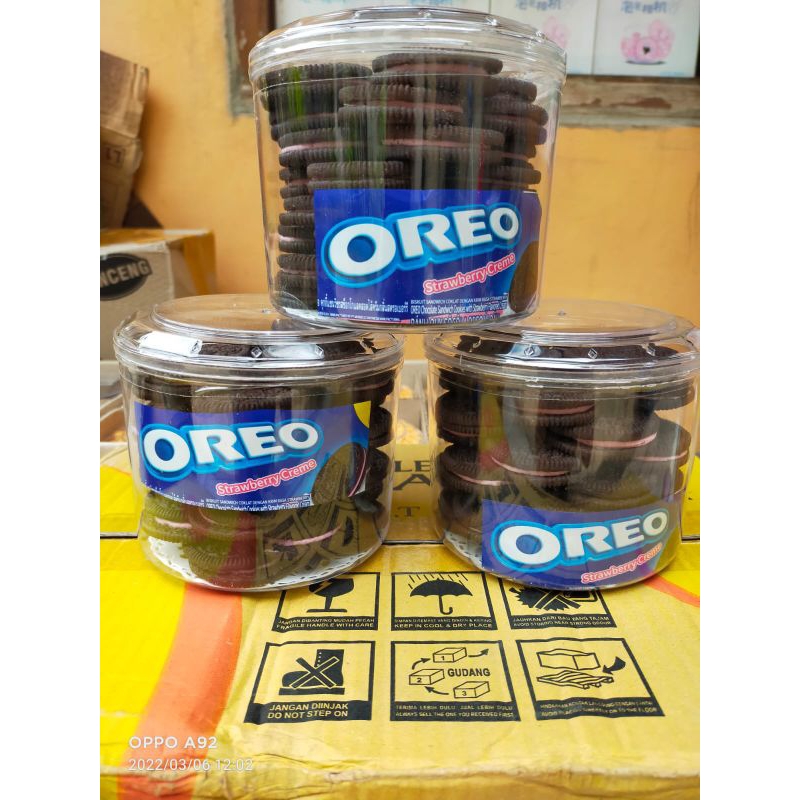 Jual Oreo Snack Kemasan Repack Wadah Toples Bulat | Shopee Indonesia