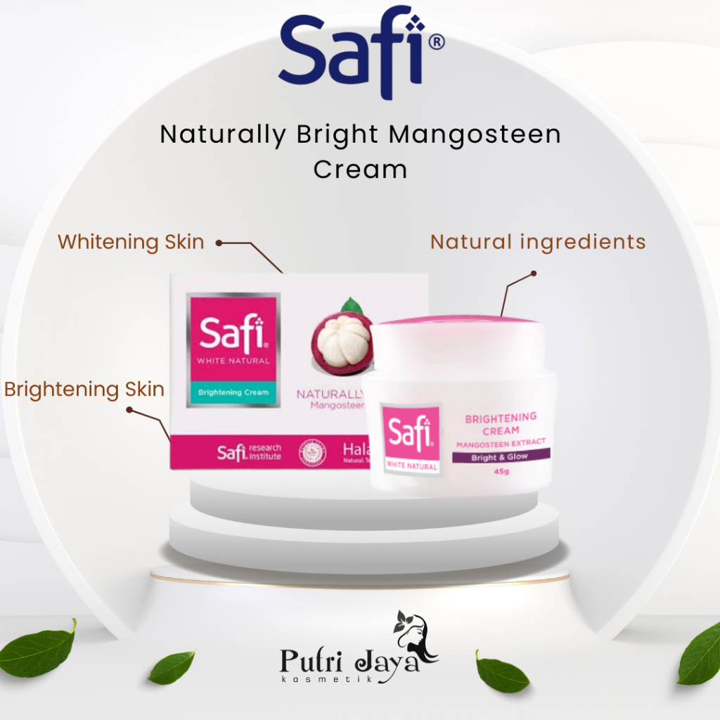 Jual SAFI White Natural Cream Mangosteen 40gr/20gr (Meratakan warna ...