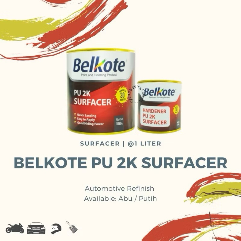 Jual Belkote PU 2K Epoxy Surfacer - 1Kg (Cat Dasar / Cat Mobil ...