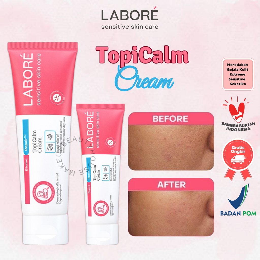 Jual LABORE Sensitive Skin Care BiomeRepair TopiCalm Cream 85ml/20ml ...