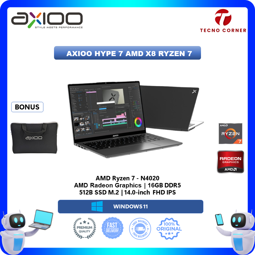 Jual AXIOO HYPE 7 AMD X8 RYZEN 7 6800H 16GB 512GB | Shopee Indonesia
