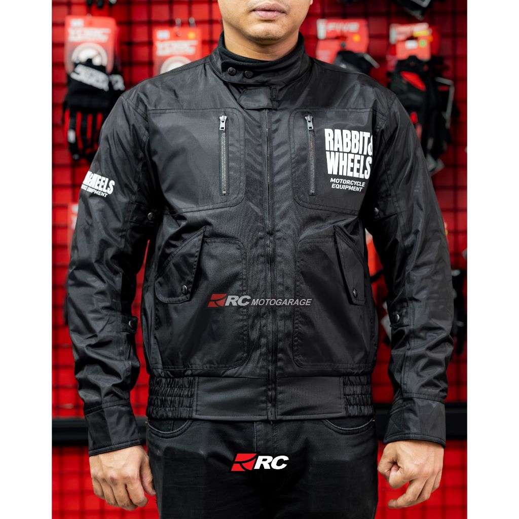 Jual Jaket Motor - Rabbit and Wheels Bomber Motorsport Black Jacket ...