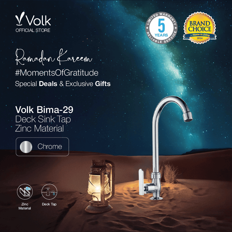 Jual Volk Bima-29 Kran Air Cuci Piring Deck Babet / Deck Sink Tap Zinc ...