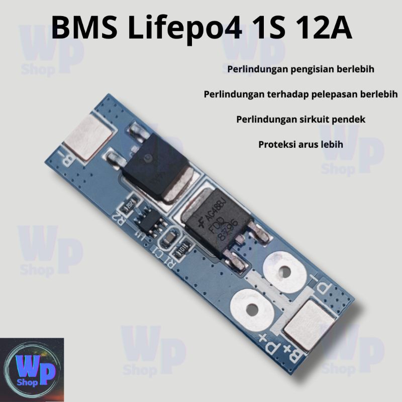 Jual BMS 1S 3,2V 12A lifepo4 baterai protecton board | Shopee Indonesia