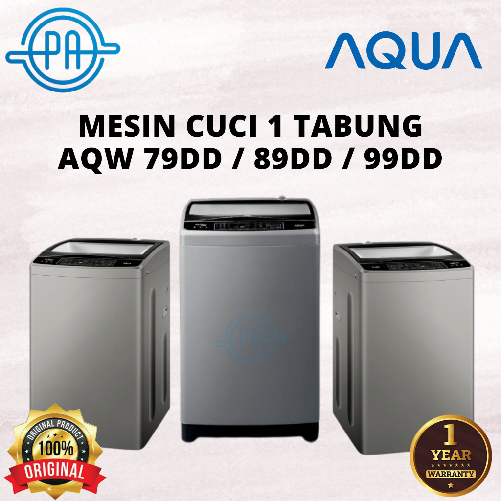 Jual AQUA MESIN CUCI 1 TABUNG AQW 79DD / 89DD / 99DD / AQW-89 DD / AQW ...