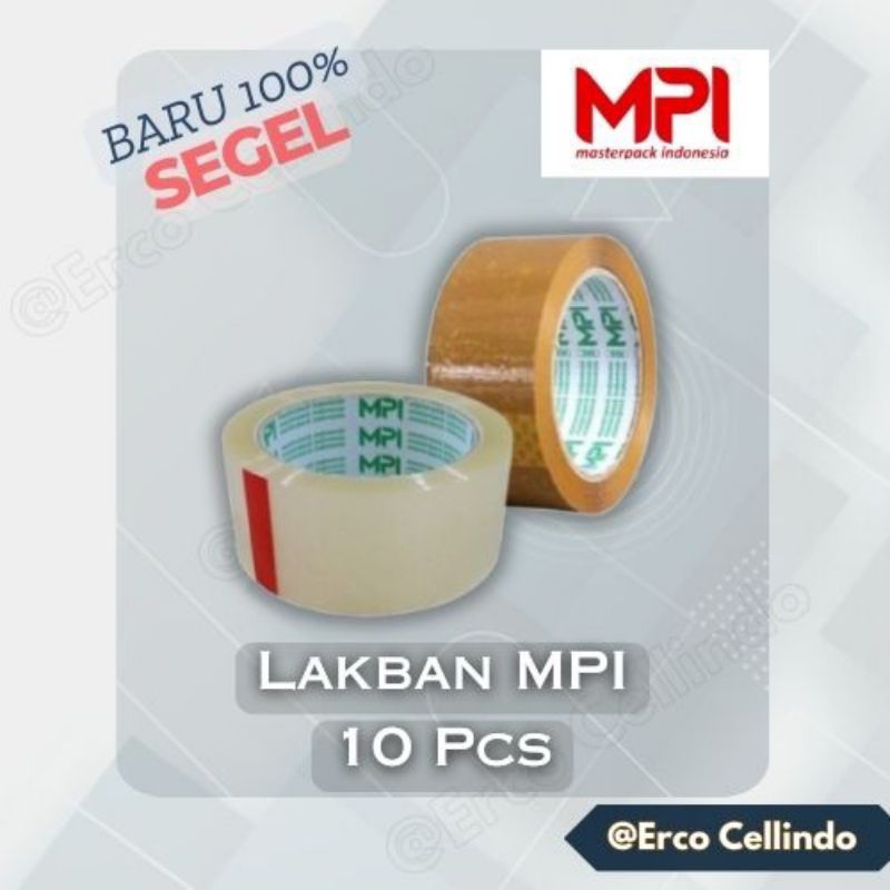 Jual Lakban MPI 45mm x 100yard 10pcs | Shopee Indonesia