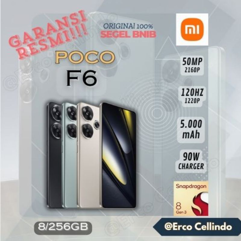 Jual Xiaomi POCO F6 8/256GB Official Warranty | Shopee Indonesia