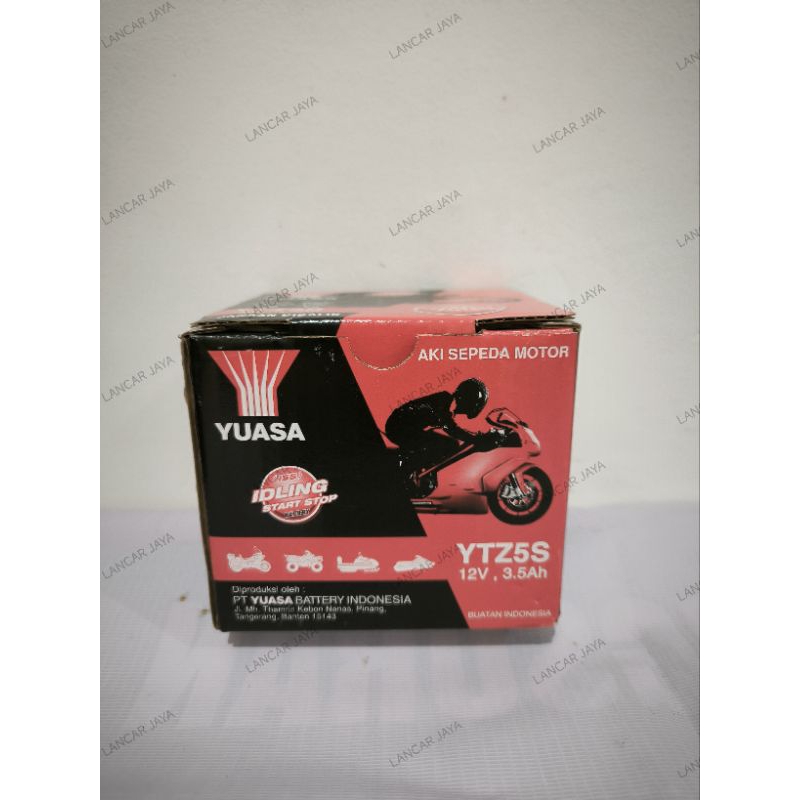 Jual AKI KERING YUASA YTZ5S 12V, 3.5Ah | Shopee Indonesia