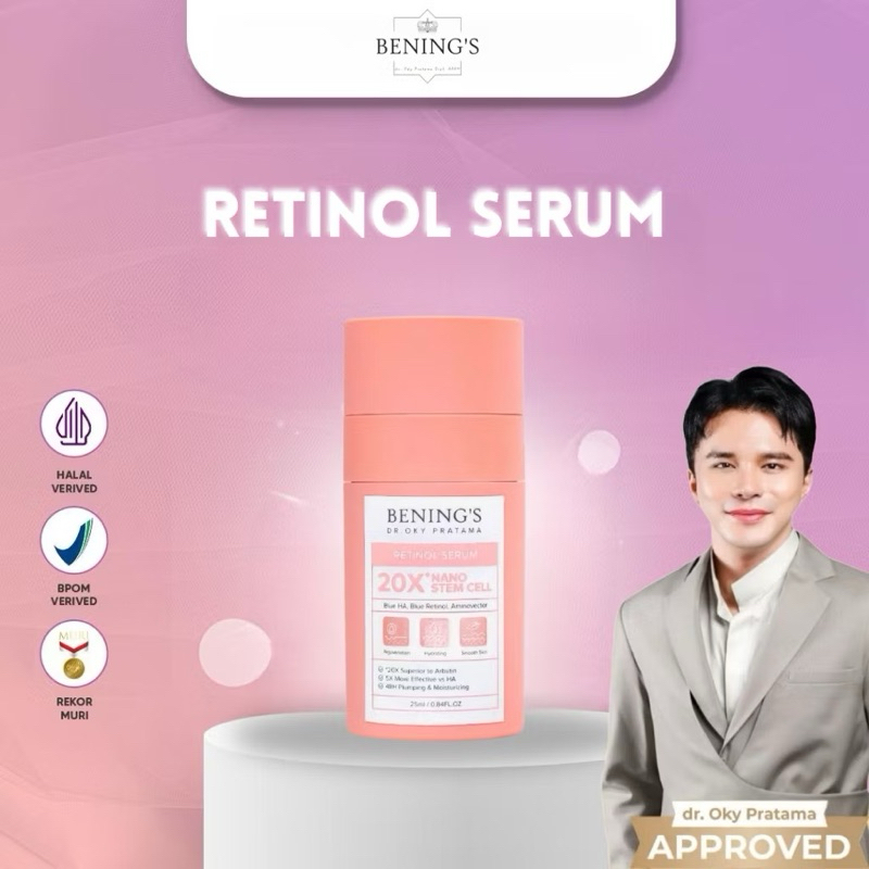 Jual BENING’S RETINOL SERUM KEMASAN ORANGE 25ml by dr Oky | BENING ...