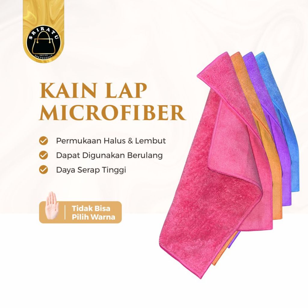 Jual Sriratu Sikat Bulat dan Microfiber - Aplikator Pembersih Tas ...