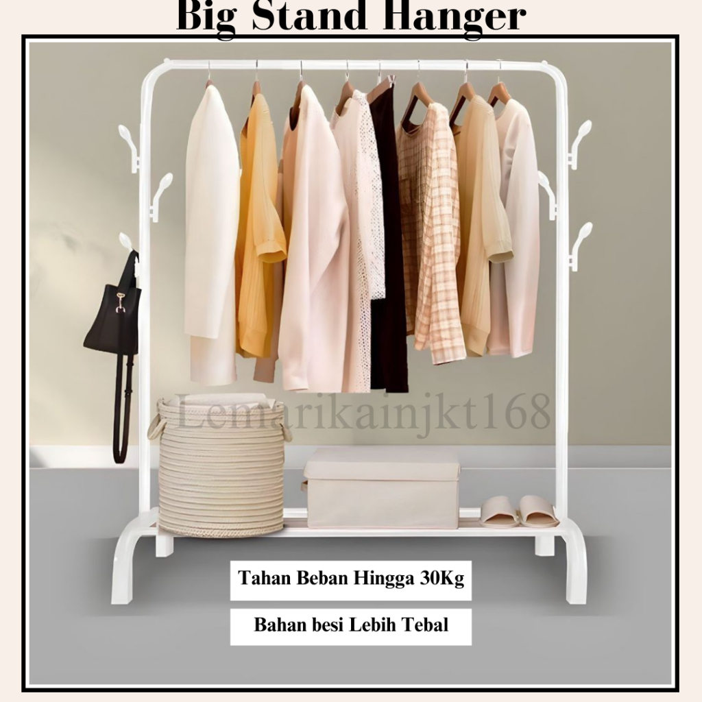 Jual SHENAR COD BIG STAND HANGER 4 gantungan baju /GANTUNGAN BAJU ...