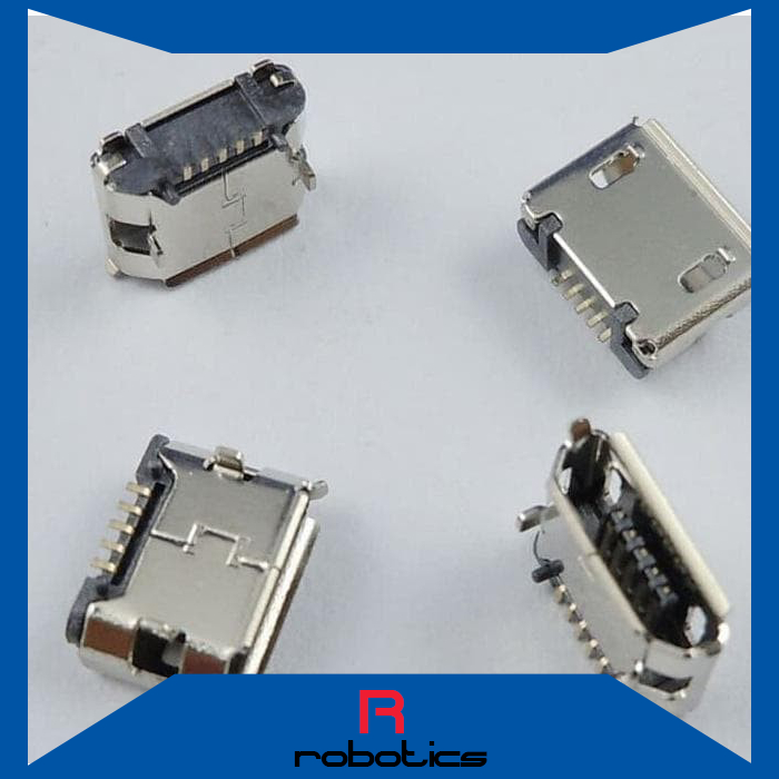 Jual Soket micro USB kosong tipe betina - micro USB socket female MK5P ...