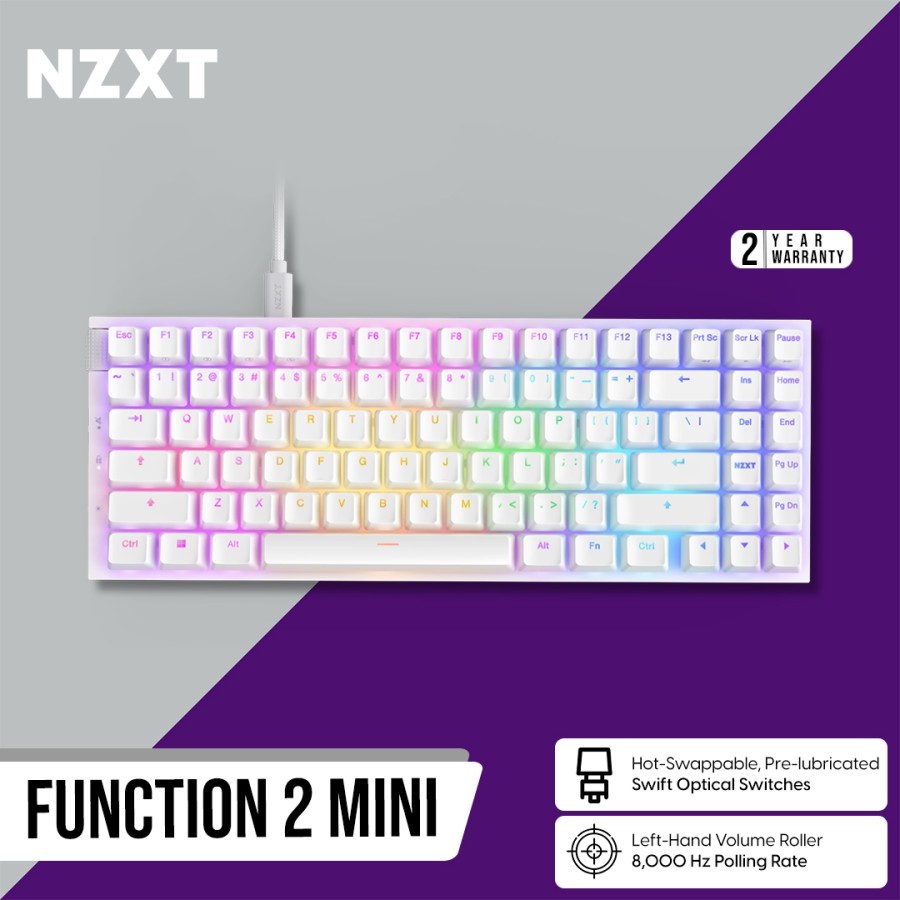 Jual NZXT Function 2 Mini TKL Compact Tenkeyless Optical Gaming ...