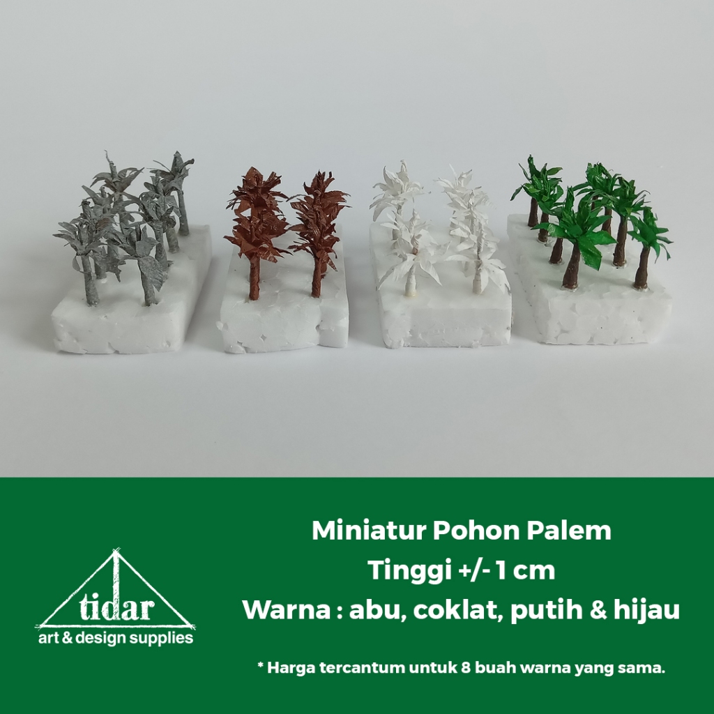 Jual MH - Miniatur Pohon Palem Tinggi 1 CM - Maket Tanaman Palm ...