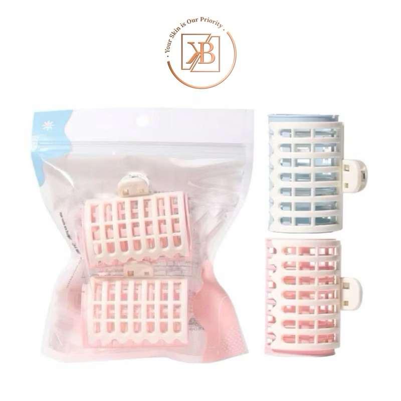 Jual ROLL RAMBUT BESAR + PENJEPIT / HAIR ROLLER ISI 2 | Shopee Indonesia