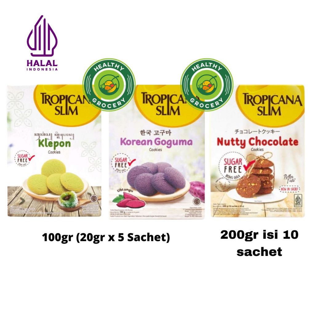 Jual Tropicana Slim Klepon Cookies 100gr Isi 5 Sachet / Korean Goguma ...
