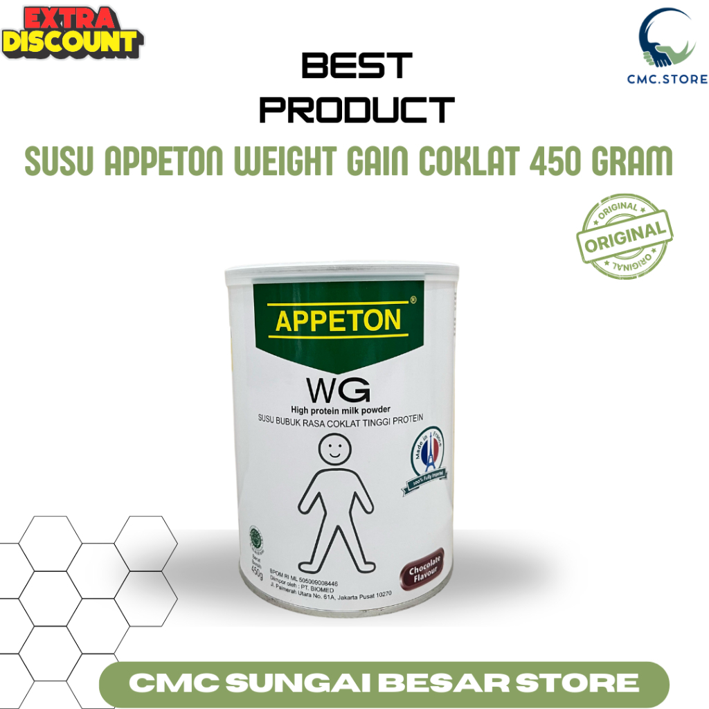 Jual Susu Appeton Weight Gain Coklat 450 gram | Shopee Indonesia