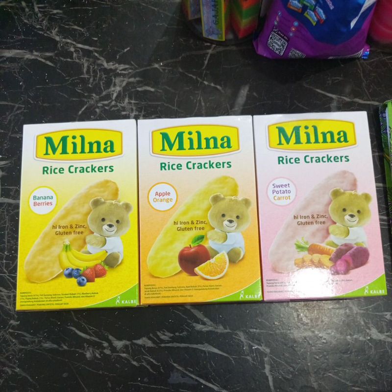 Jual MILNA RICE CRACKERS 8+ 20G | Shopee Indonesia