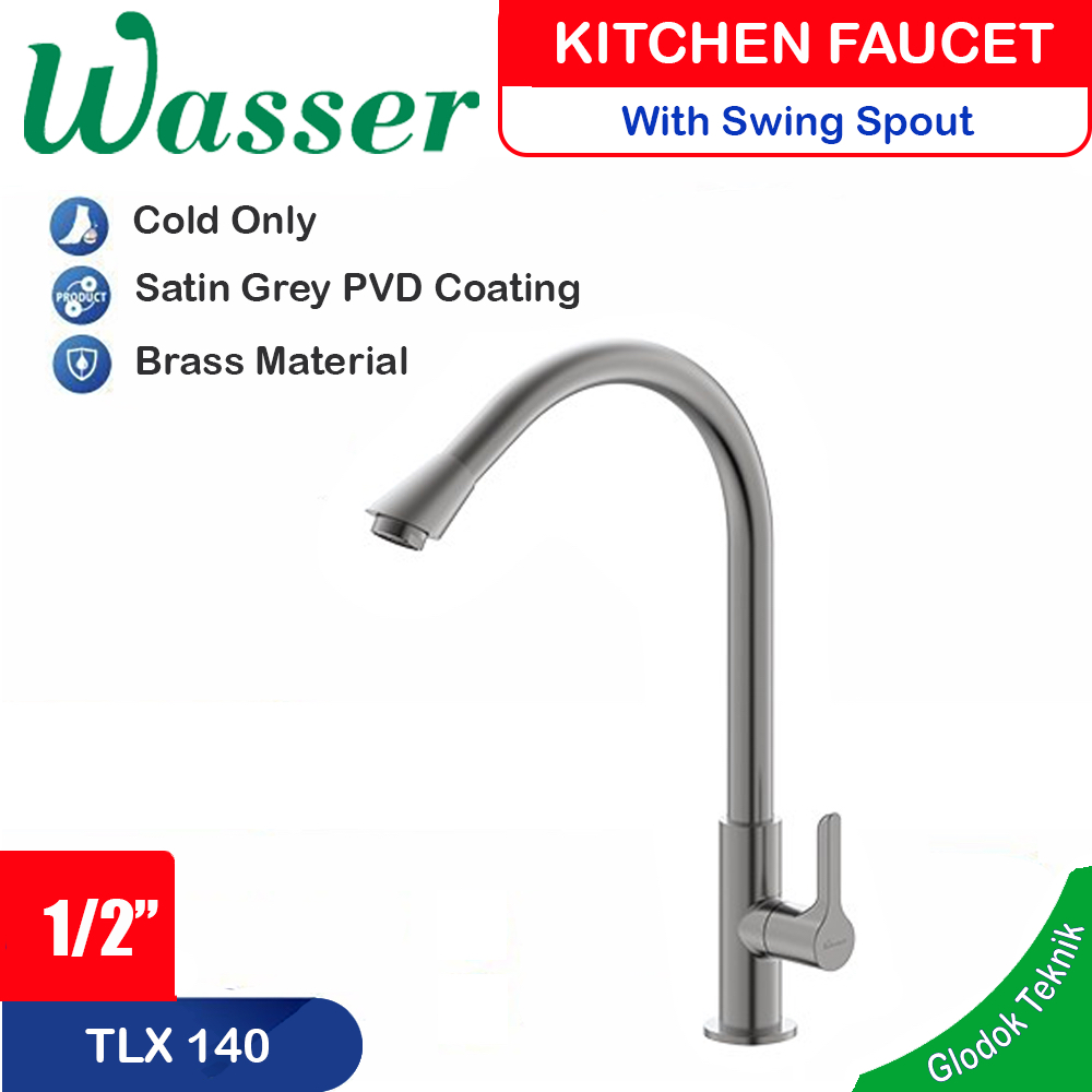 Jual Wasser Kran dapur - kran angsa - kran sink - keran dapur TLX 140 ...