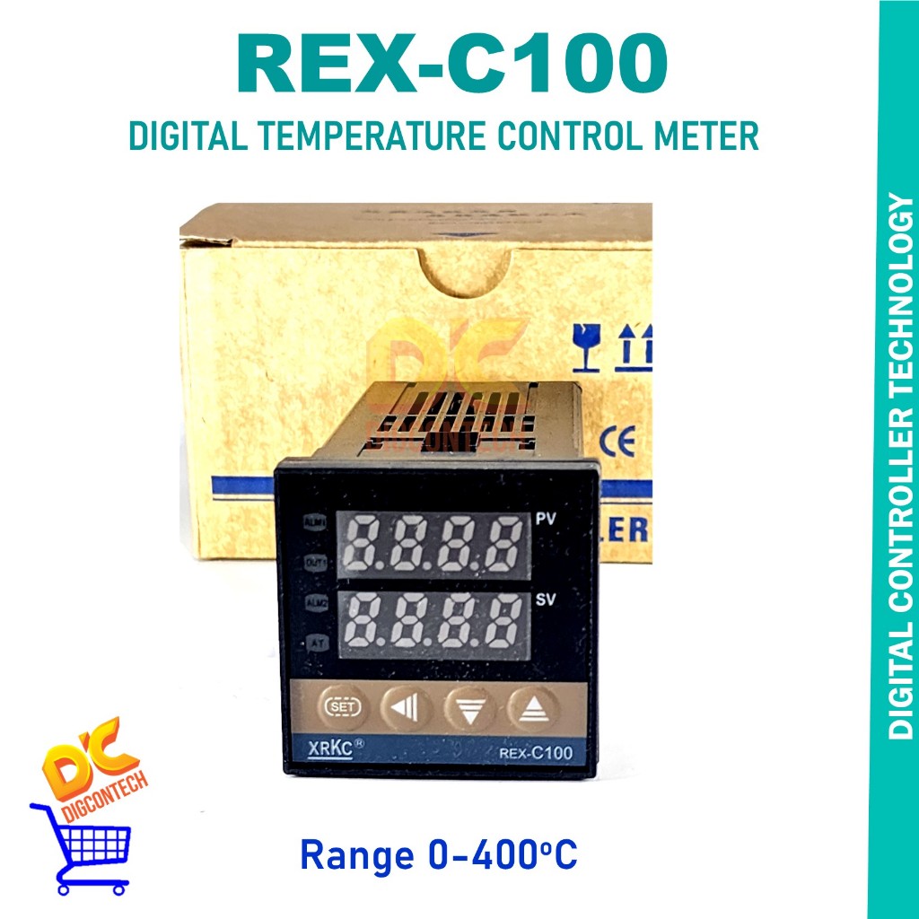 Jual REX-C100 Digital Temperature Control Meter REX - C100FK02-M*AN 0 ...