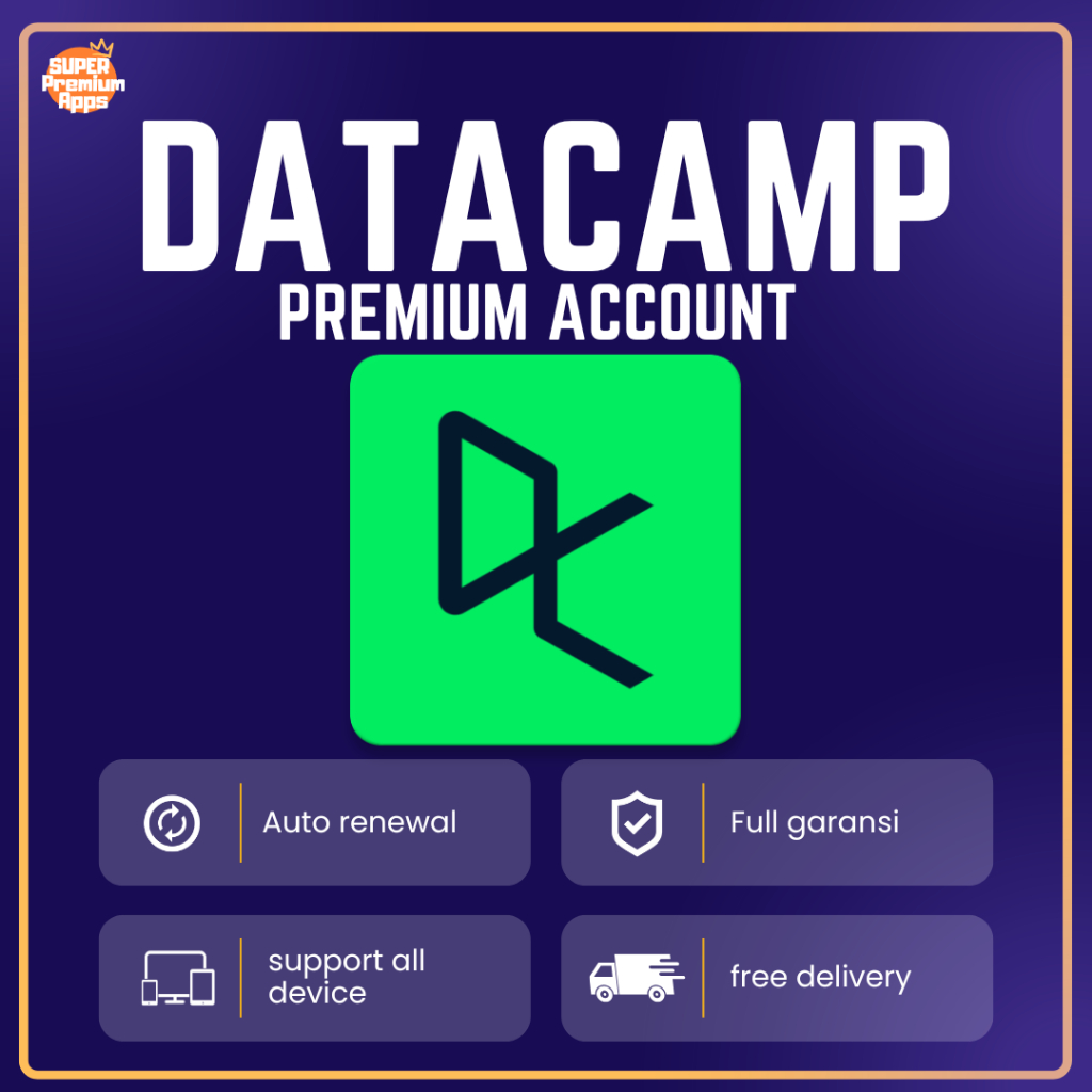Jual [1 Tahun] Datacamp Premium | Pelajari Ilmu Data dan AI Online | Full Garansi | Shopee Indonesia