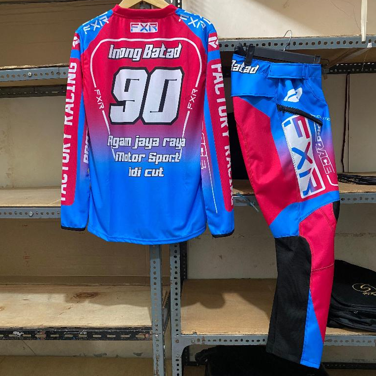 Jual Stelan Jersey Set Jerset Trail Racing Motocross Roadbike Custom ...
