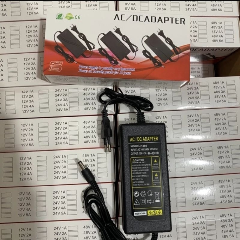 Jual ADAPTOR CCTV 12V 5A POWER SUPPLY 12V 5A ADAPTER CCTV | Shopee ...