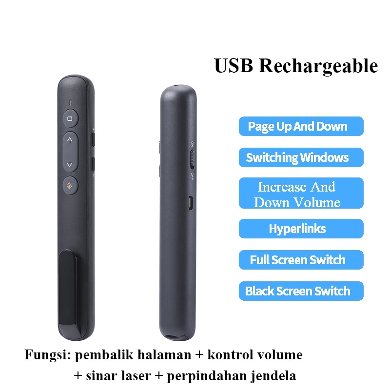 Jual Pointer Laser Pointer Presenter Wireless USB Laser Remote Control ...