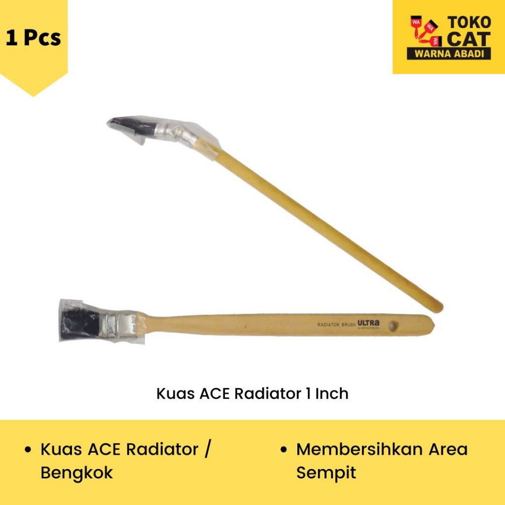 Jual KUAS ACE BENGKOK UKURAN 1 INCH UNTUK MEMBERSIHKAN RADIATOR ...