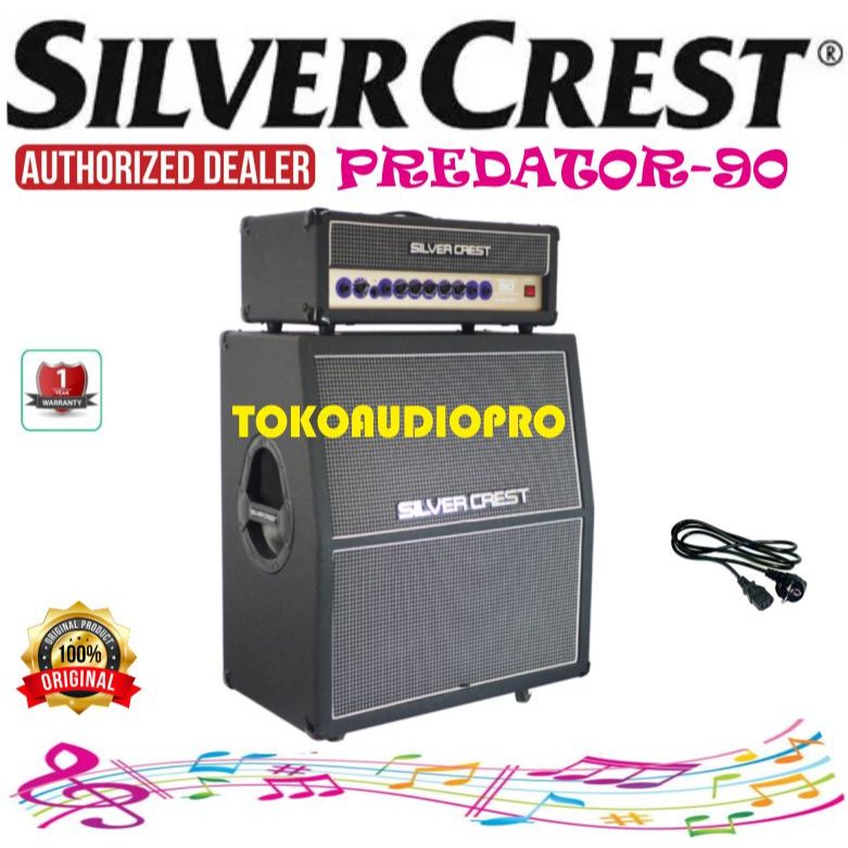 Jual Silver Crest Predator 90 Head Cabinet Amplifier Gitar SilverCrest ...