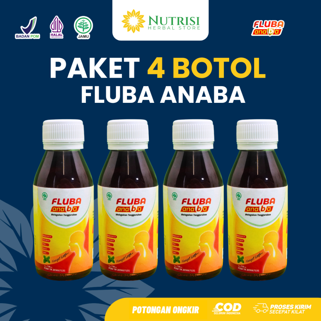 Jual Paket 4 Botol Fluba Anaba - Atasi Flu, Batuk, Pilek & Radang ...