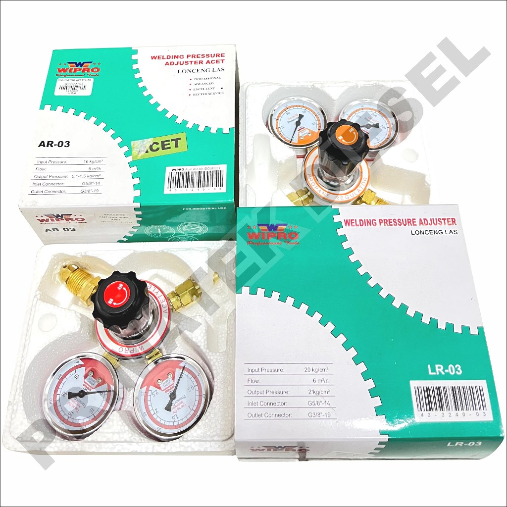 Jual Regulator Acetyline AR 03 LPG LR 03 WIPRO / Welding Pressure Adjuster ACET AR-03 LPG LR03 ...