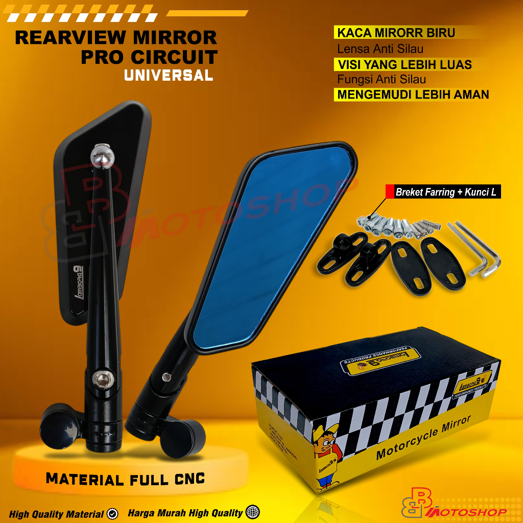 Jual Spion Circuit Model Rizoma CNC Kaca Biru Universal Semua Motor ...