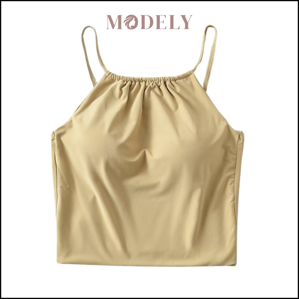 Jual MODELY - Tanktop Bra Tali Basic Slim Fit Wanita Tank Top Cup Bra ...