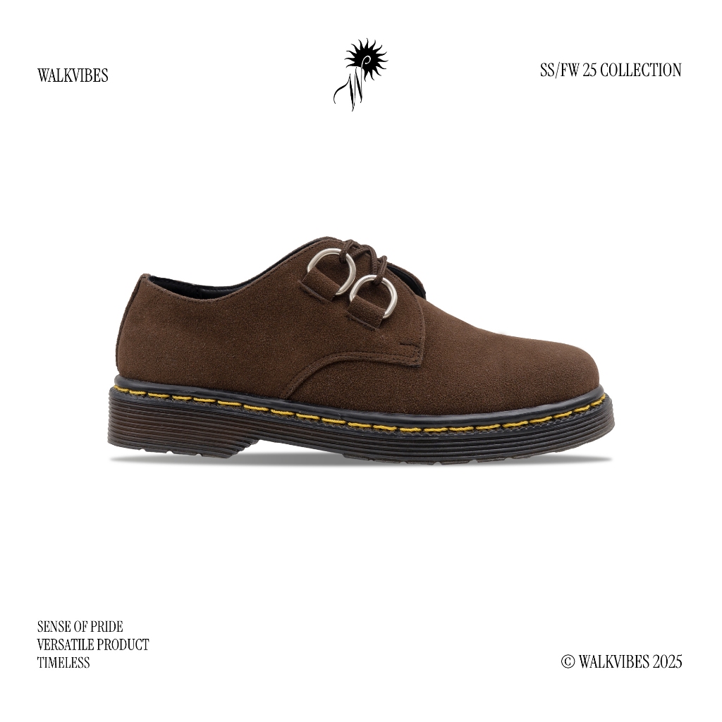 Jual Sepatu Derby D-Ring | Vale Brown | Walkvibes | Shopee Indonesia