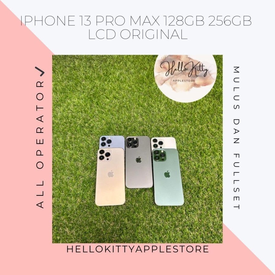 Jual ip 13 pro max 128gb 256gb lcd original mulus bukan refurbish / rekondisi | Shopee Indonesia
