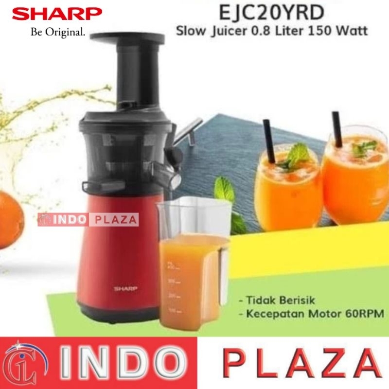 Jual SHARP SLOW JUICER EJ-C20Y-RD / SLOW JUICER SHARP 0.8 Liter 150 ...