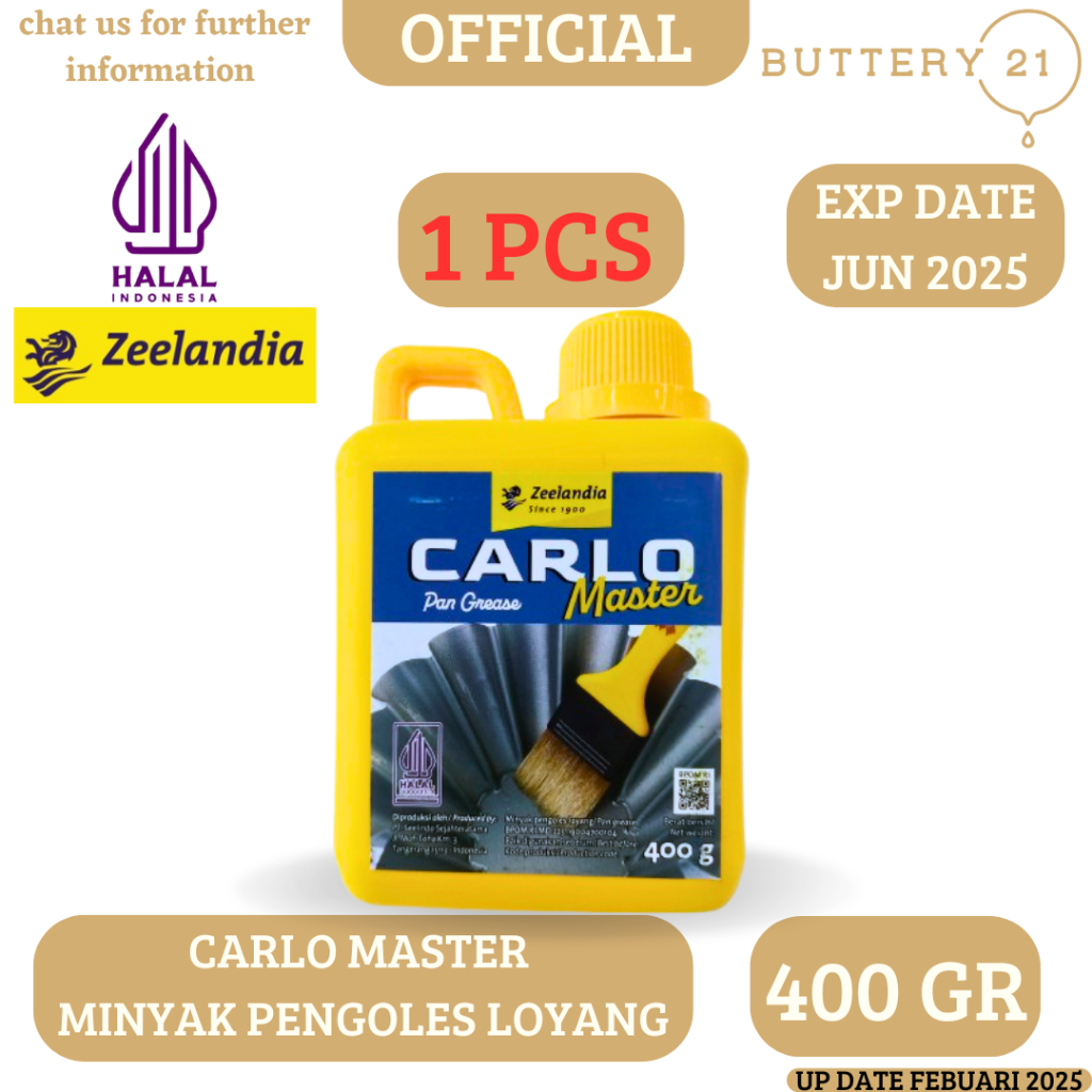 Jual ZEELANDIA CARLO MASTER 400 GR / MINYAK PENGOLES LOYANG | Shopee ...