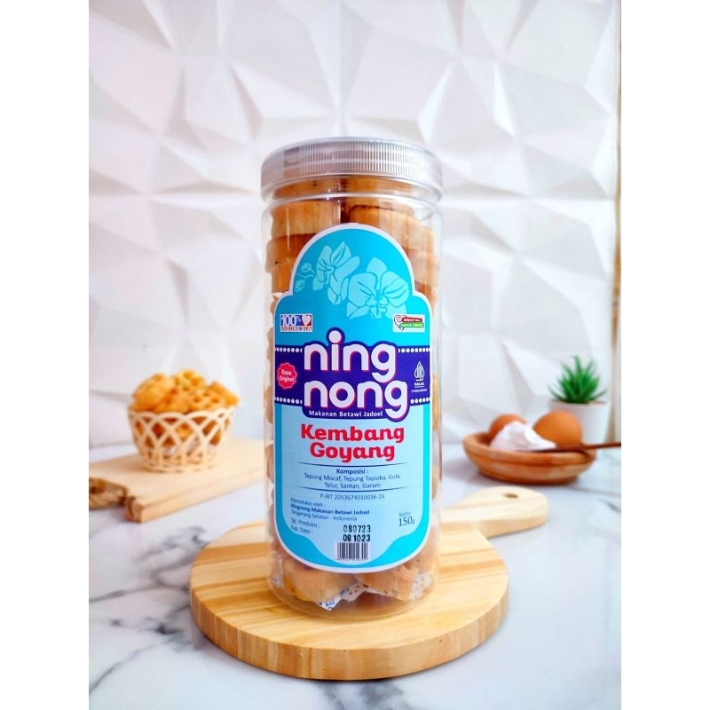 Jual Ningnong kembang goyang toples 1300 ml original | Shopee Indonesia