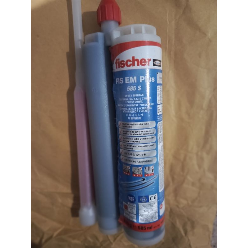 Jual Lem Angkur Beton Baja / Chemical Anchor FIS EM Plus 585 s Fischer ...