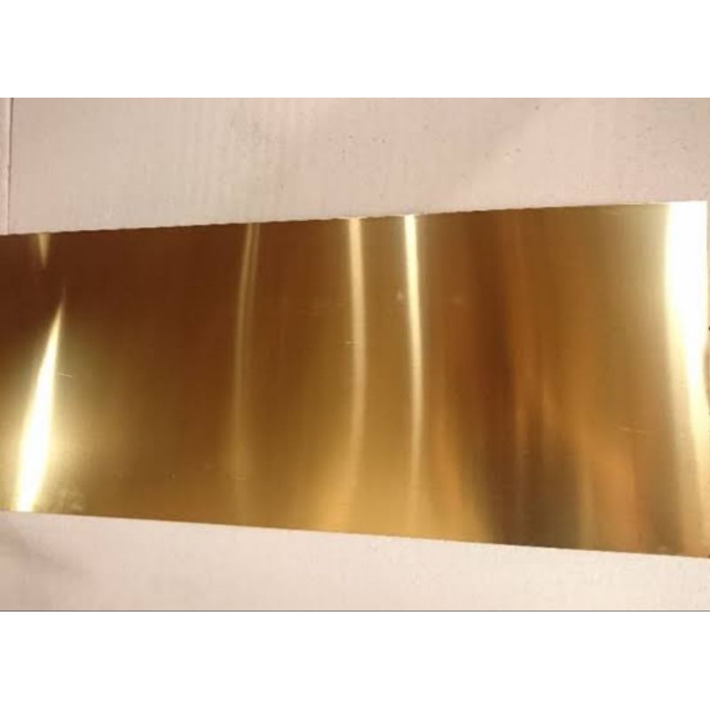 Jual plat kuningan ukuran 5cm x 15cm tebal 0,3mm | Shopee Indonesia